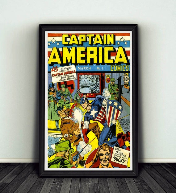Captain America Comic Poster