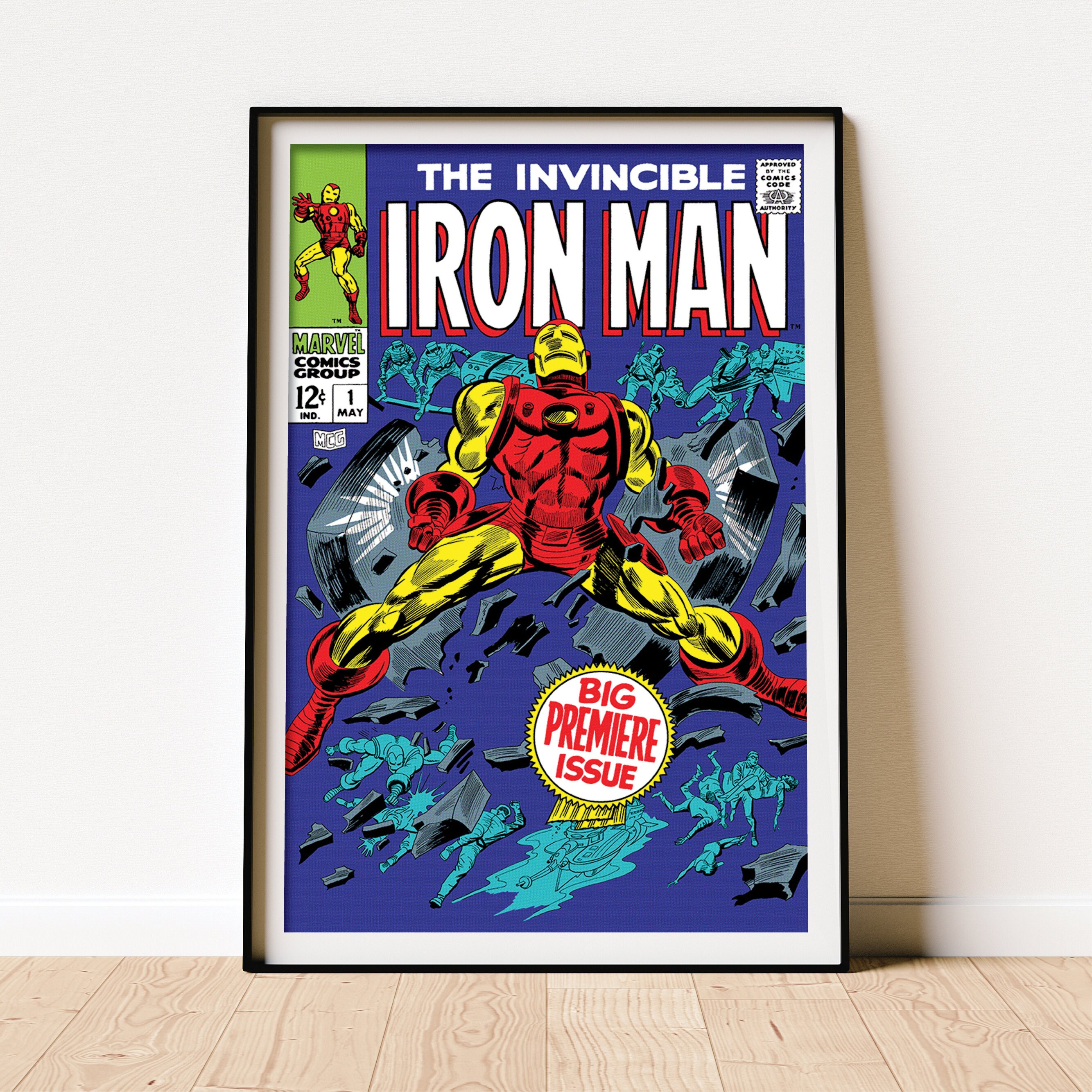IRON MAN #47 COMIC BOOK 13x19 FRAMED GELCOAT POSTER MARVEL VINTAGE TONY ...