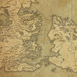 11X17 Game of Thrones Known World Map - Etsy