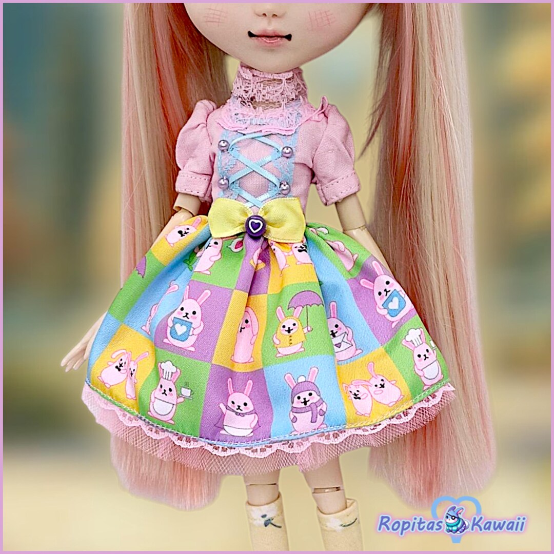 Clothes for Monster G3, Rainbow High Dolls, Pullip, Blythe, Dress, Shirt, Handmade | Kawaii ...