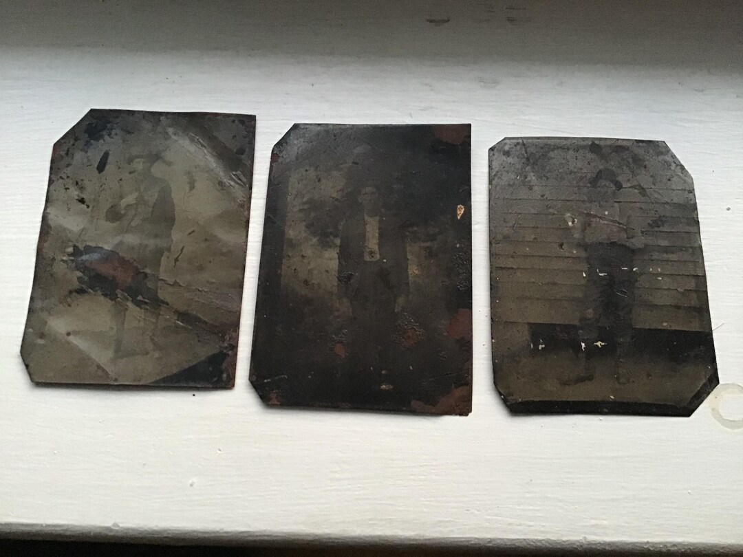 Antique Tin Types - Collection of 3 - Distinguished Gentlemen ...
