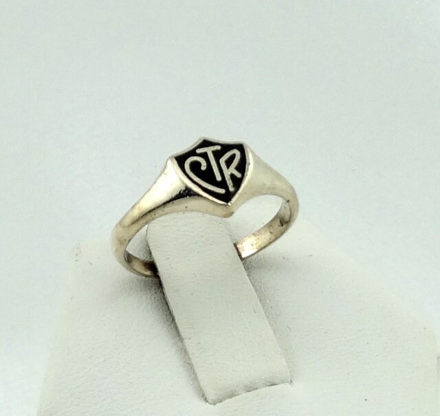 Vintage Black Sterling Silver CTR Ring Size 5 1/4 FREE | Etsy