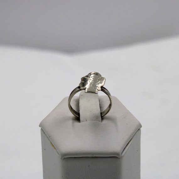 Unique Vintage Woman's Side Profile Sterling Silver R… - Gem