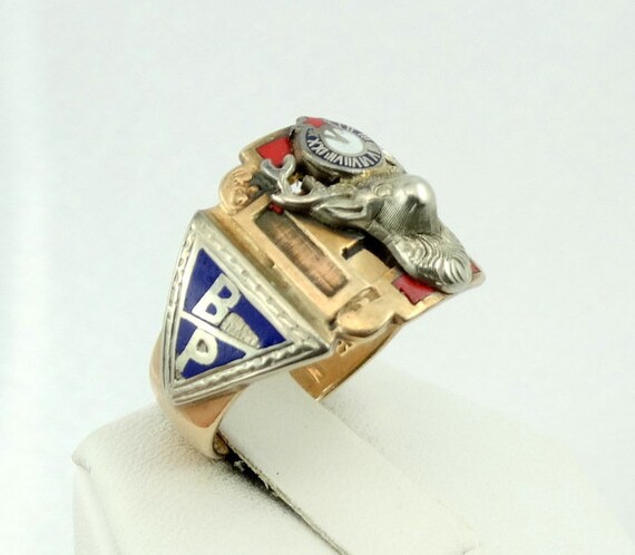 Vintage Craft B.P.O.E. Elks Lodge 10K Gold and Enamel… - Gem