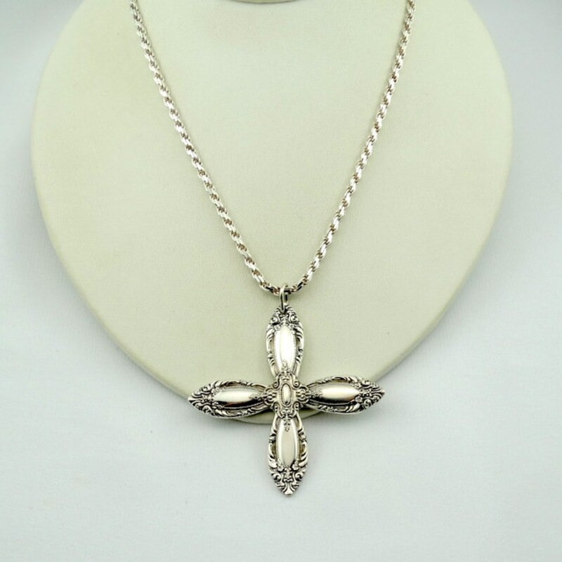 Silverware Cross - Etsy