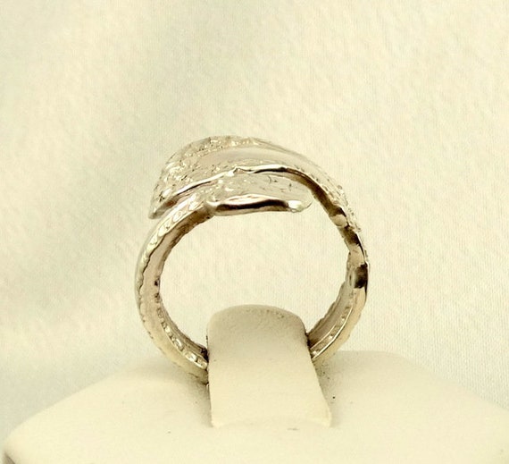 1899 Patented Real Vintage Sterling Silver Spoon Ring… - Gem