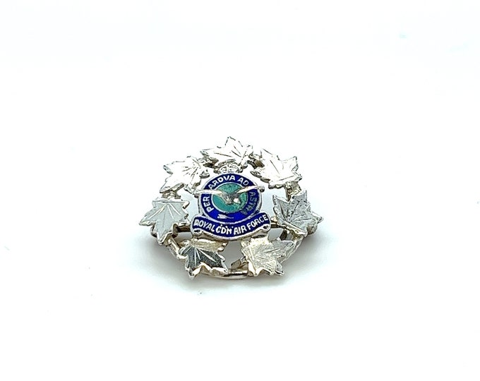 Royal Canadian Air Force Miniature Lapel Pin Sterling Silver Brooch ...