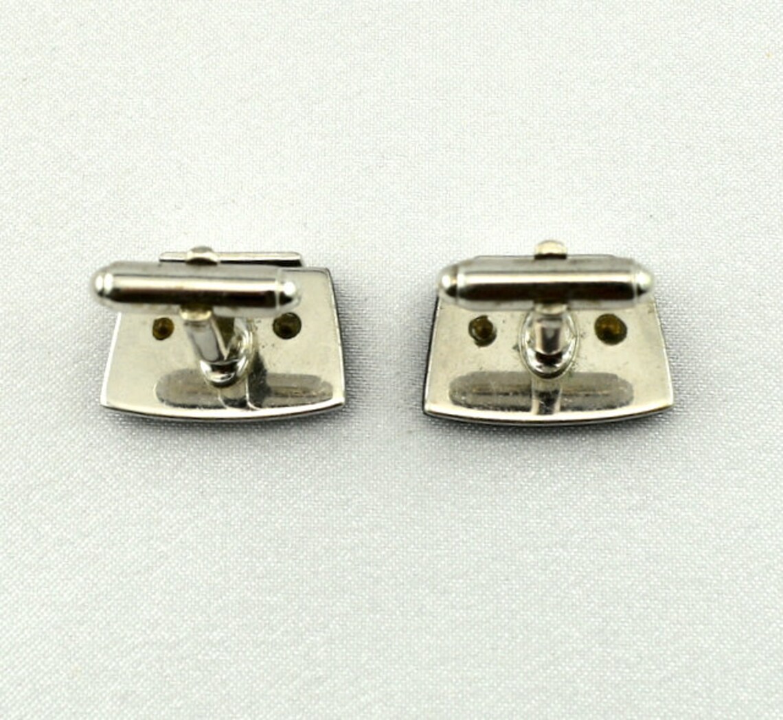 Handsome Anson Black Onyx and Engraved Sterling Silver Vintage - Etsy