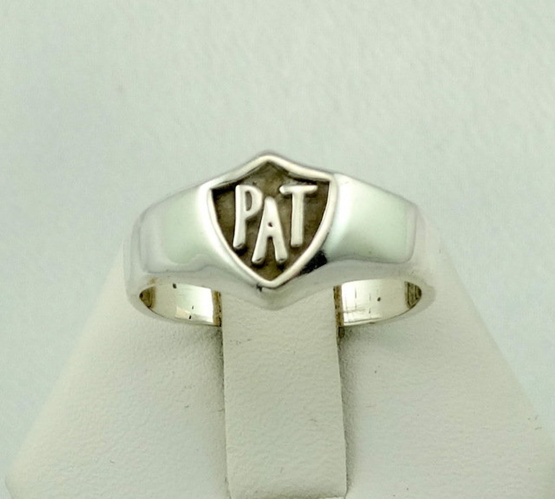 Vintage Pre-owned Tagalog Sterling Silver Classic CTR Signet Ring FREE ...