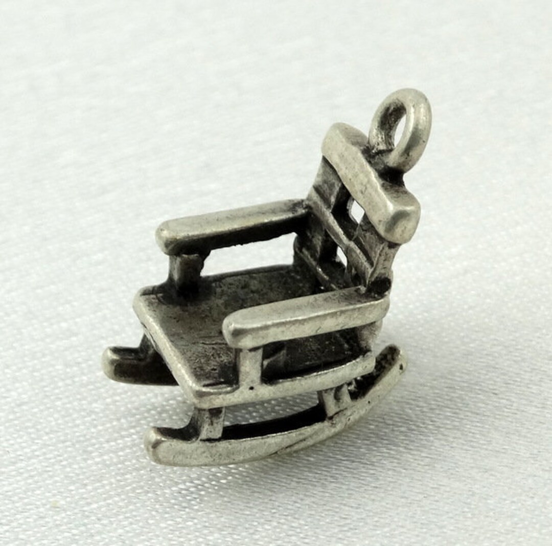 Rocking Chair Vintage Solid Sterling Charm FREE SHIPPING RCHAI-CM10 ...