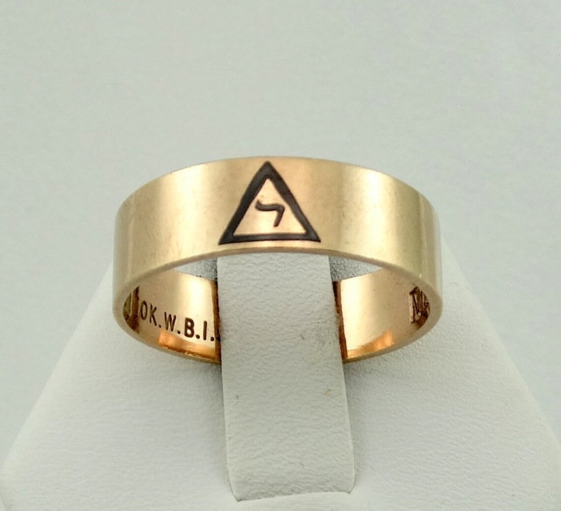Vintage 14th Degree Scottish Rite Masonic 10K Yellow Gold Ring | Etsy