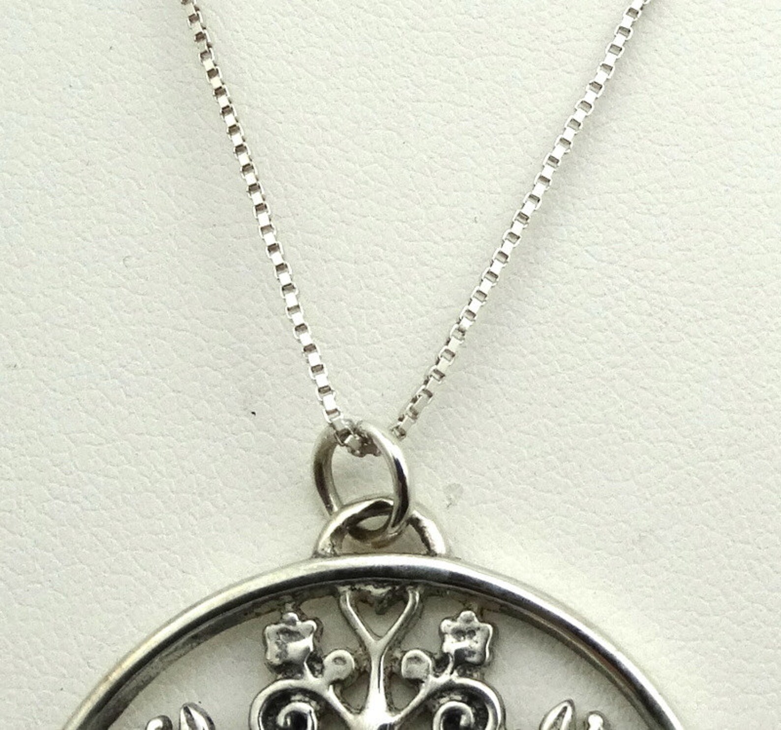 Sterling Silver Family Tree Roots Genealogy Pendant. FREE | Etsy