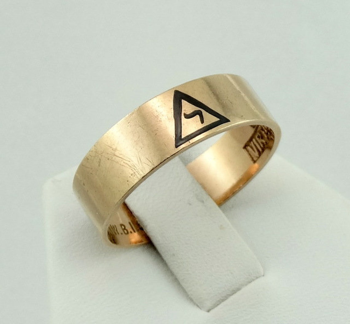 Vintage 14th Degree Scottish Rite Masonic 10K Yellow Gold Ring | Etsy