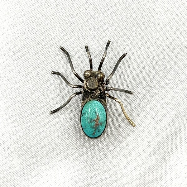 Turquoise Spider - Etsy