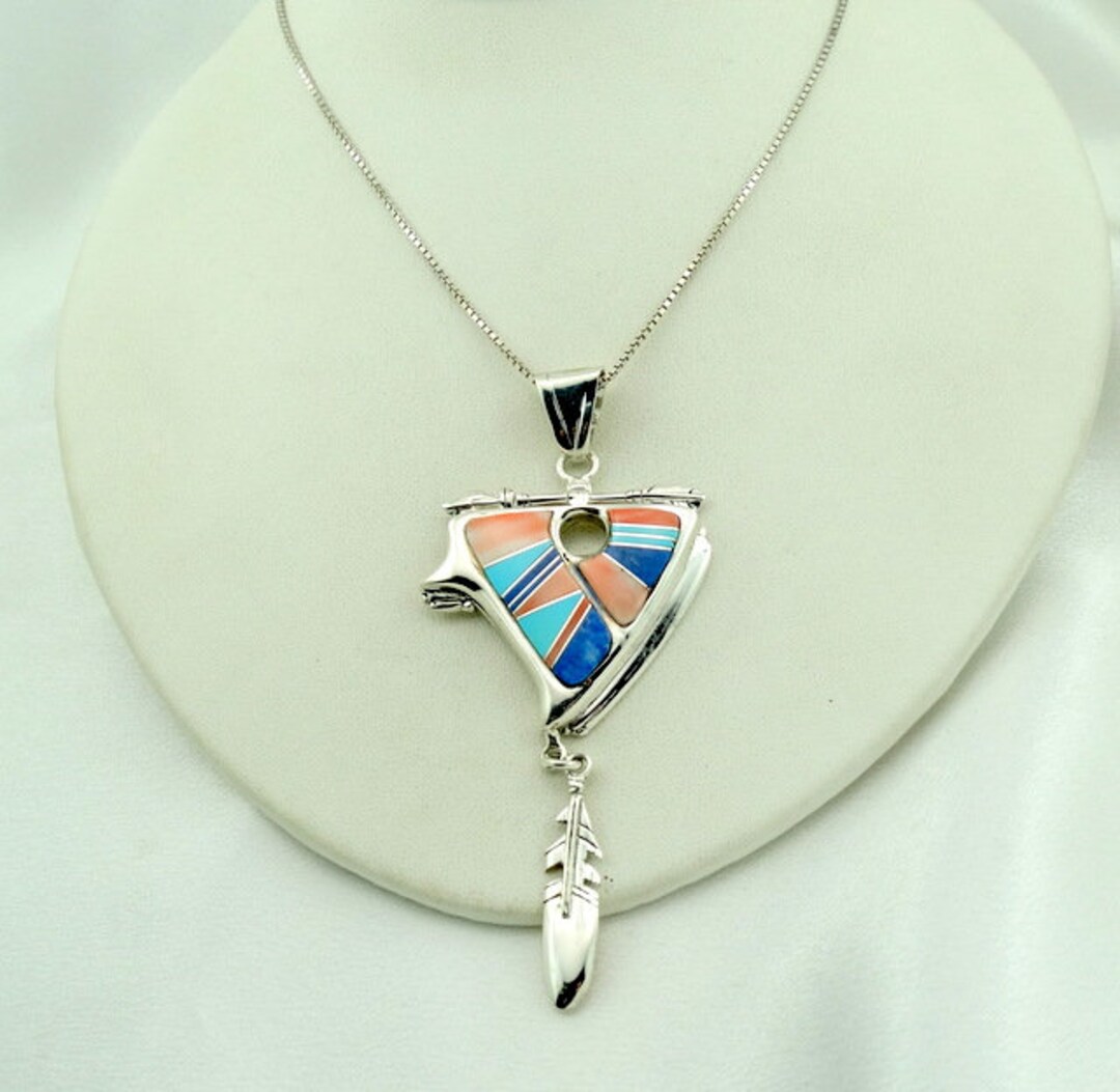 Vintage James Fransisco Abstract Sterling Silver Lapis, Turquoise and ...