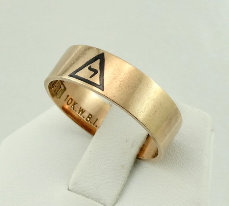 Vintage 14th Degree Scottish Rite Masonic 10K Yellow Gold Ring | Etsy