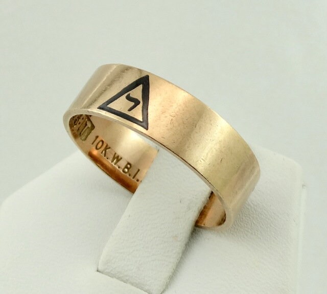 Vintage 14th Degree Scottish Rite Masonic 10K Yellow Gold Ring | Etsy