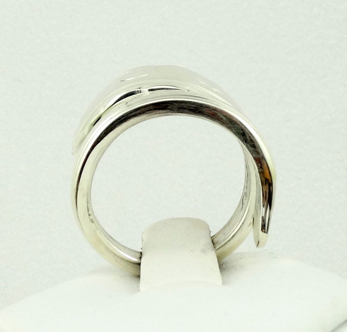 Real Gorham Vintage Decorative Sterling Silver Spoon Ring With Initial ...