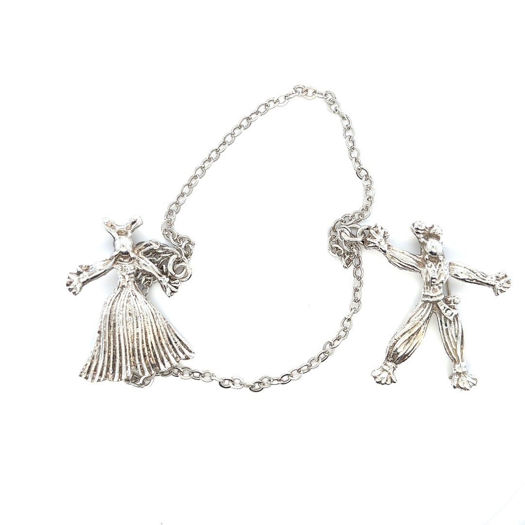 Vintage Sterling Silver Rag Doll Shirt Collar/bib Pins FREE SHIPPING! # ...