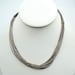Vintage 20 Strand Sterling Silver Tube Bead Choker/necklace 16 Inch ...