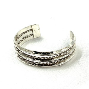 Unique Southwest Native American Double Rope With Stamped Design Solid ...