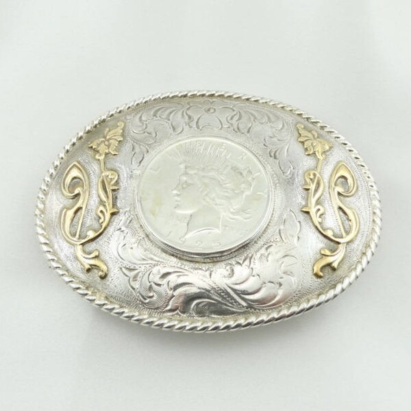 Silver Dollar Belt Buckle - Etsy