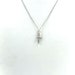 Very Small Simple Classic 10K White Gold Cross With Diamonds 18 0K ...