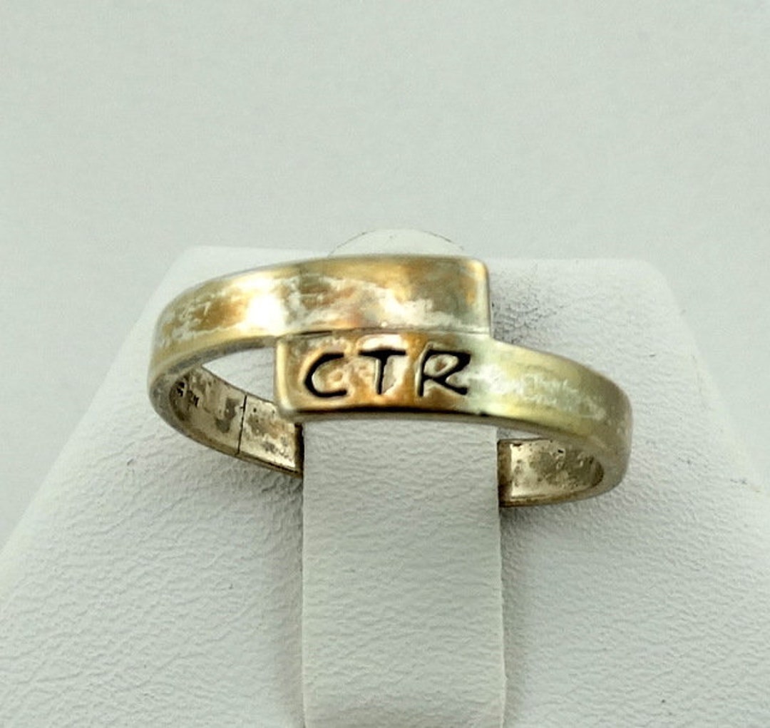 Vintage CTR Wrap Sterling Silver Signet Ring FREE SHIPPING! Size 7 1/4 ...