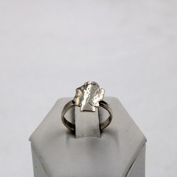 Unique Vintage Woman's Side Profile Sterling Silver R… - Gem