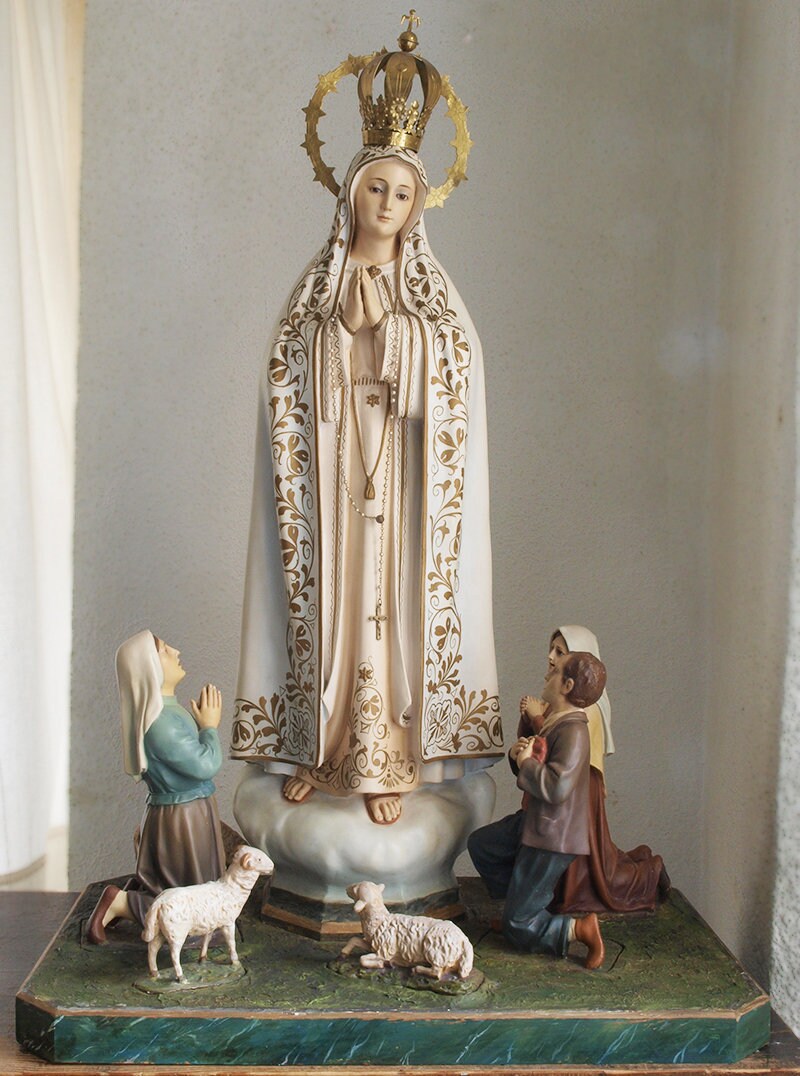 Our Lady of Fátima Three Children 41.1 inch / 104.5 cm the | Etsy