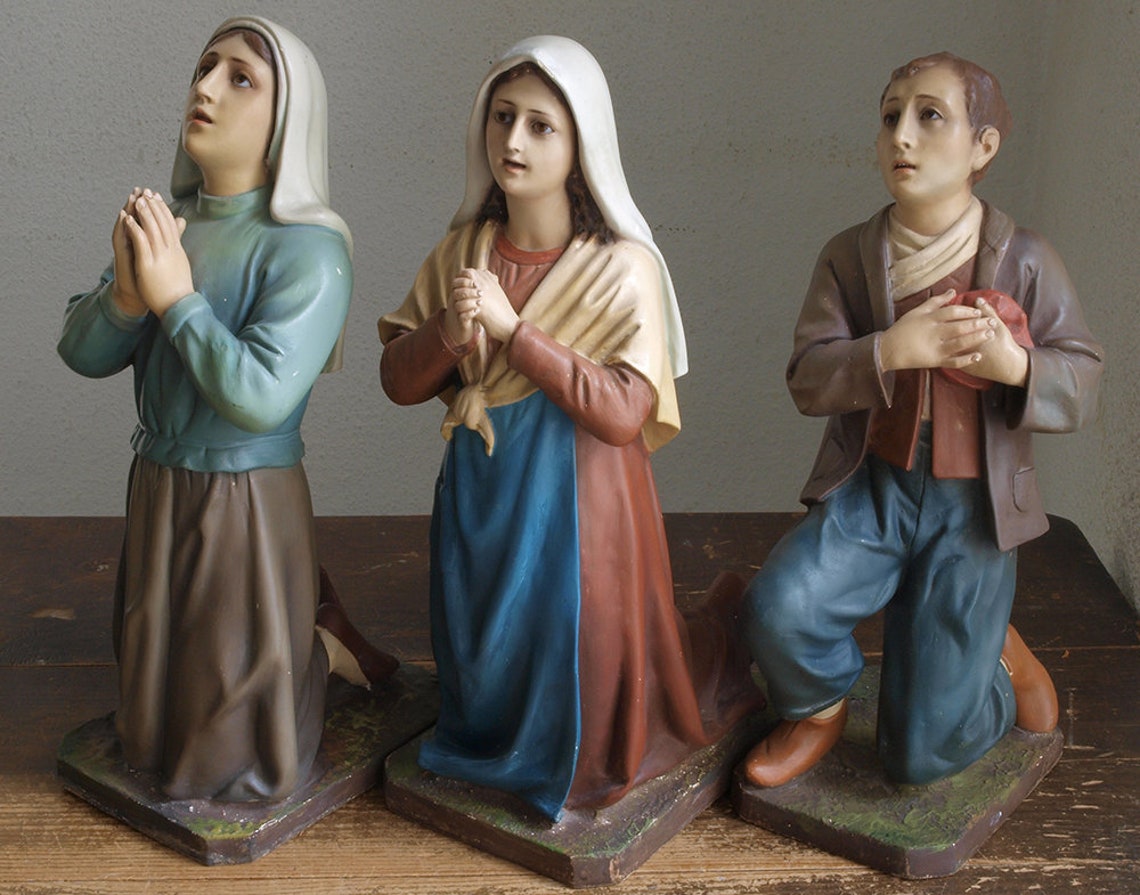 Our Lady of Fátima Three Children 41.1 inch / 104.5 cm the | Etsy