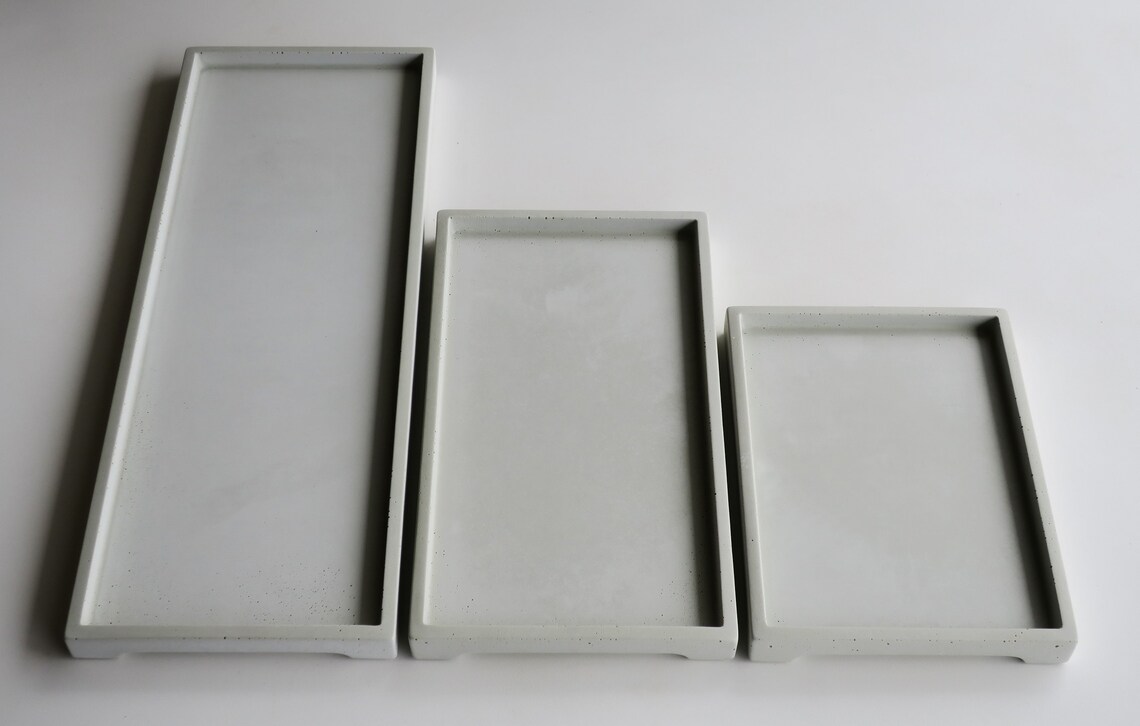 Concrete Tray Small Medium Large rectangular | Etsy