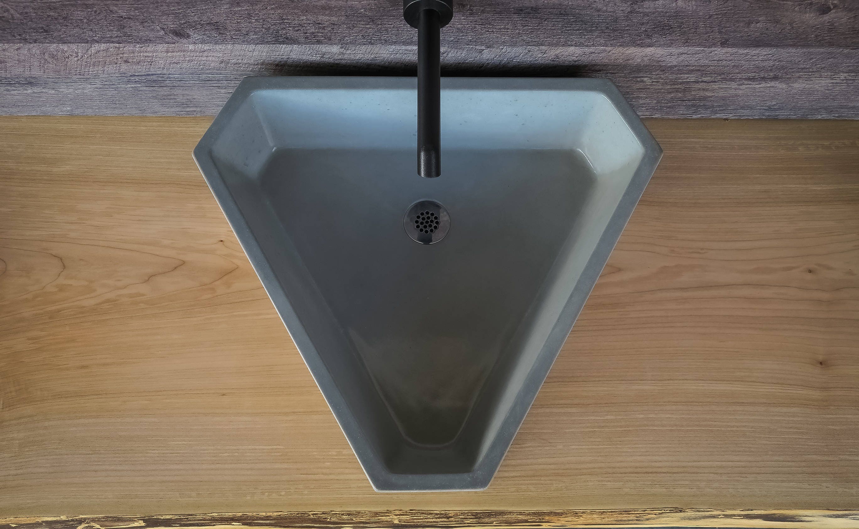Concrete Sink Triangular Vessel Triangle | Etsy