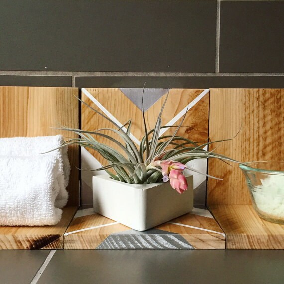 Triangular Concrete Succulent Planter | Etsy