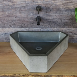 Concrete Sink - Triangular Vessel, Triangle - Etsy