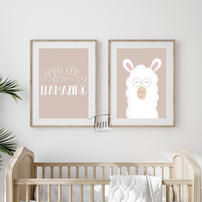 Llama Nursery Print - Etsy