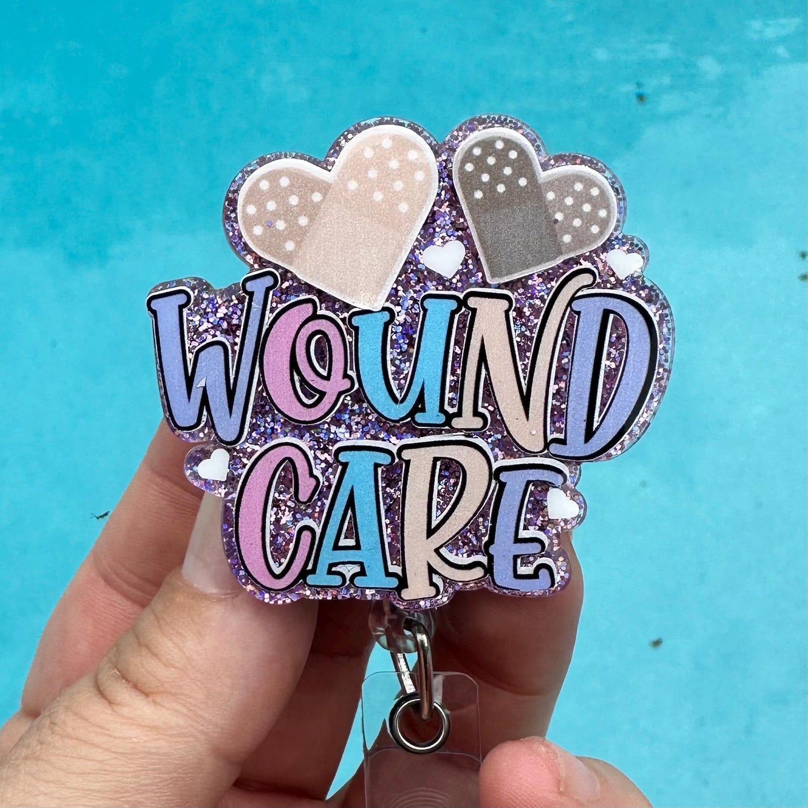 Wound Care Badge Reel, Nurse Badge Holder, Retractable Wound Nurse ID ...