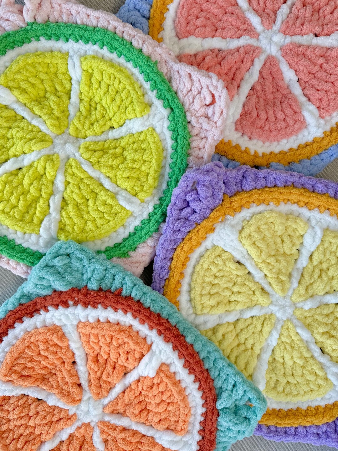 Summer of Citrus Square Crochet Pattern | Lemon Crochet Pattern | Lime ...