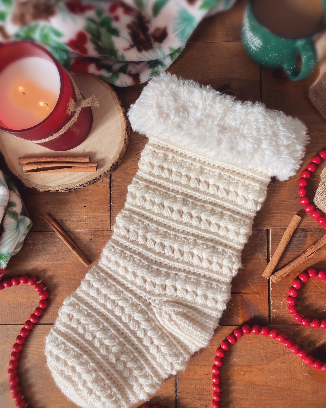 The Cozy Homestead Stocking Crochet Pattern | Farmhouse Christmas ...