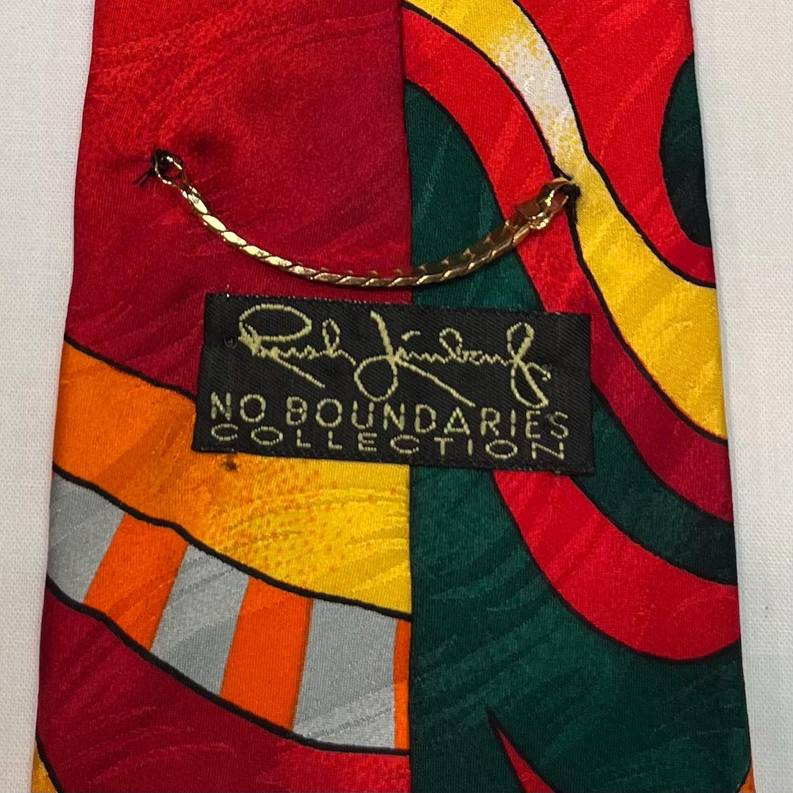 Rush Limbaugh Tie Unique Vivid Colors Silk Bright Bold Vintage Necktie ...