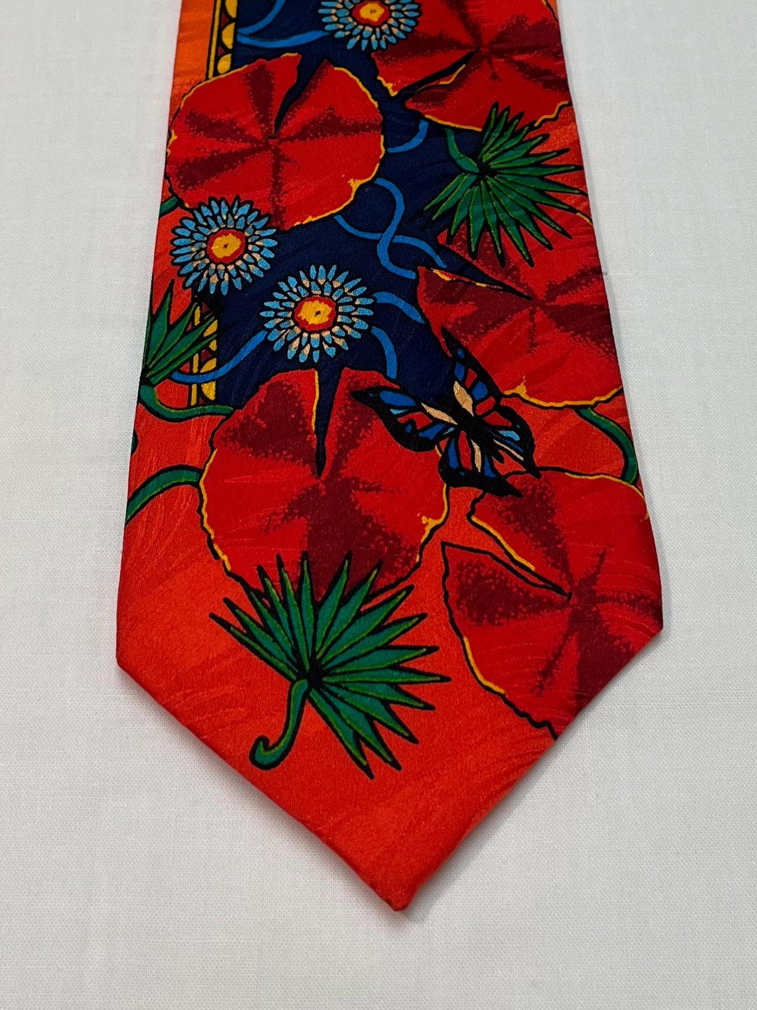 Rush Limbaugh Tie Vintage Bright Bold Vivid Colors Unique Silk Necktie ...