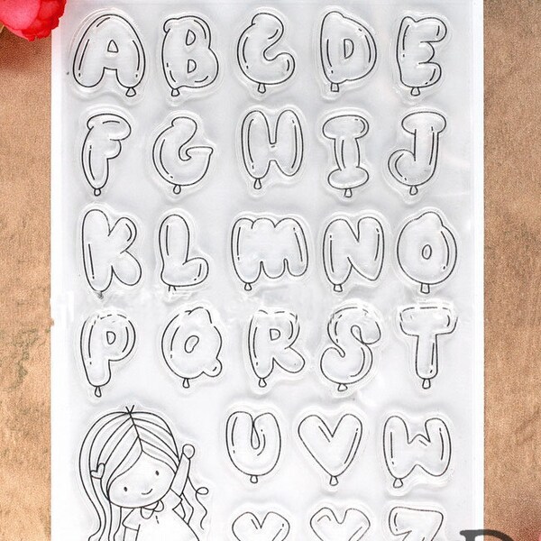 Clear Alphabet Stamps - Etsy