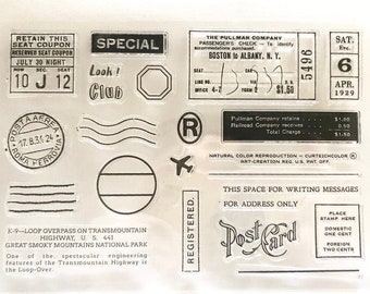 Message Rubber Stamp | Etsy