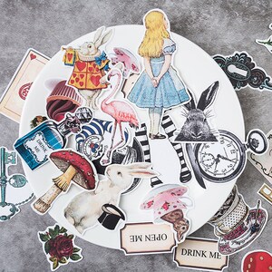 31 Pcs Alice in Wonderland Sticker Alice in Wonderland - Etsy
