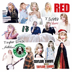 50pcs Inspired by Taylor Swift Vinyl Waterproof Stickers for Laptop ...