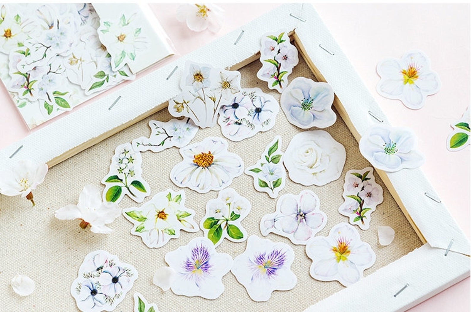 45PCS Fleurs blanches / Autocollants blossom stickers planner - Etsy Canada