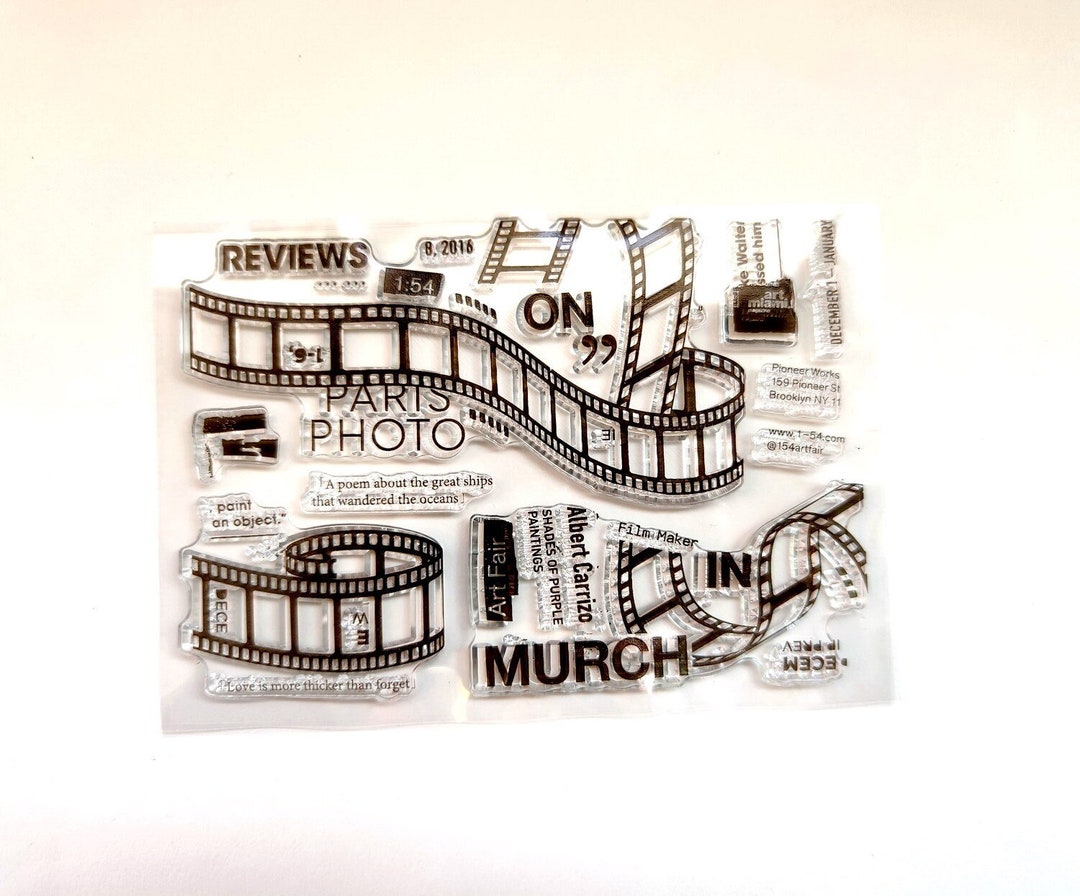 Film Stamps Film Frame Stamps Film Strip Frame Rubber Stamp - Etsy