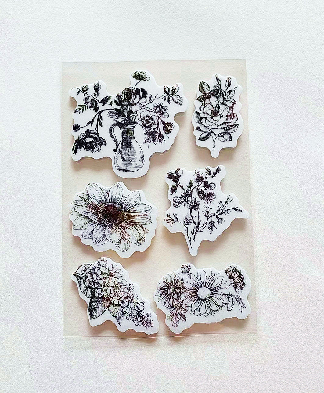 Blume Cling Stempel Floral Stempel Bullet Journal Stempel | Etsy