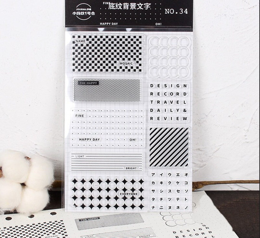 Shapes Stamp, Round Circle Clear Transparent Stamp, Splatter Rubber ...