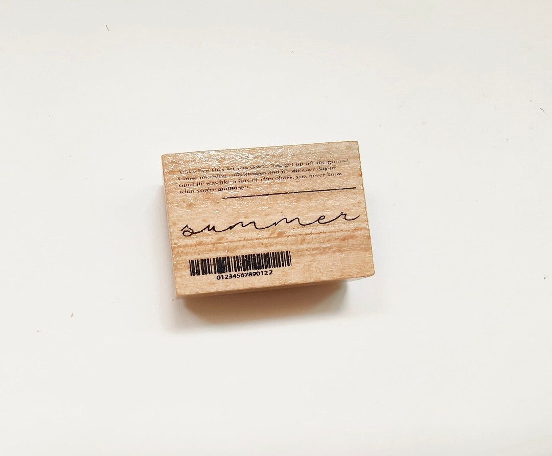 Retro Text Rubber Stamp, Words Wooden Stamp, Yesterday Wood Stamp ...